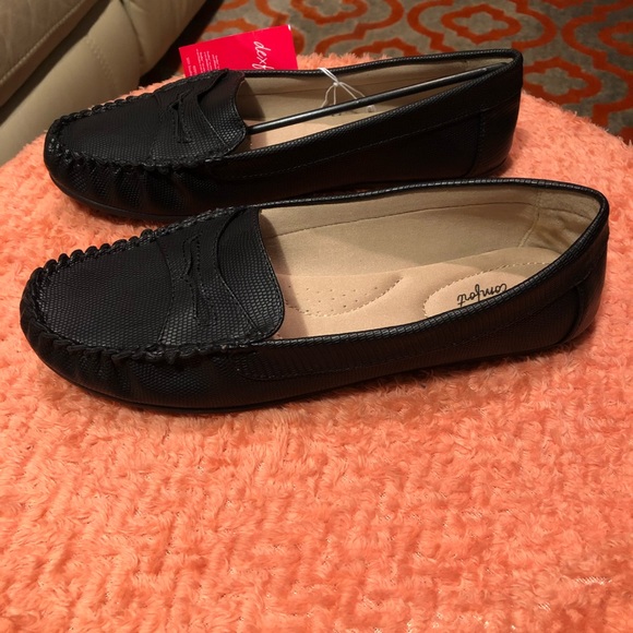 dexflex comfort | Shoes | Dexflex Comfort Womens Black Loafers | Poshmark